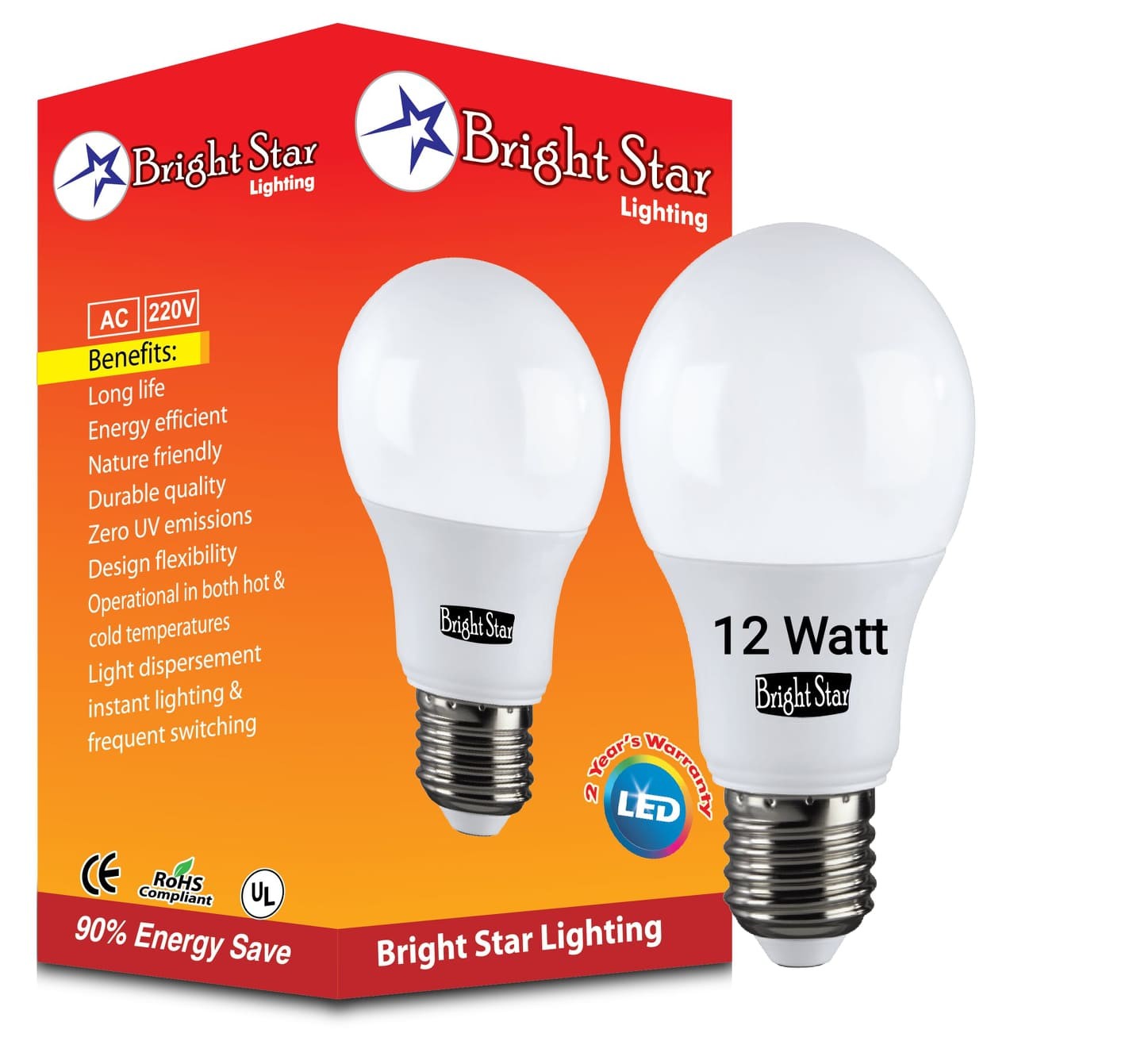 LED Bulb 12 Watt Bright Star Brand