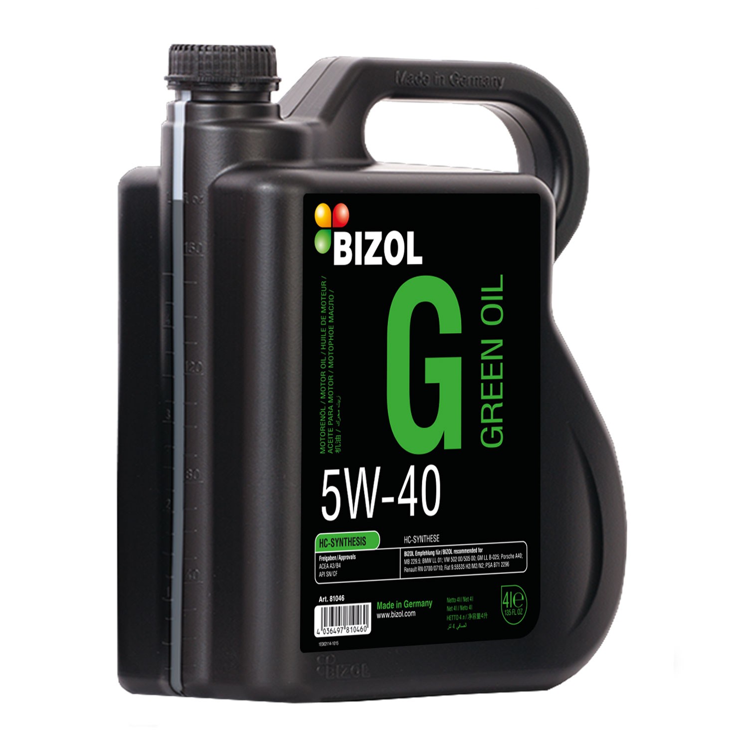 BIZOL Green Oil 5W-40 4L